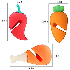 3 Pack Pot Lid Lifter Silicone Spill Proof Lid Lifter Splash-Proof Steam Release Pan pot lid lifter Kitchen Tool Decoration Pot Lid
