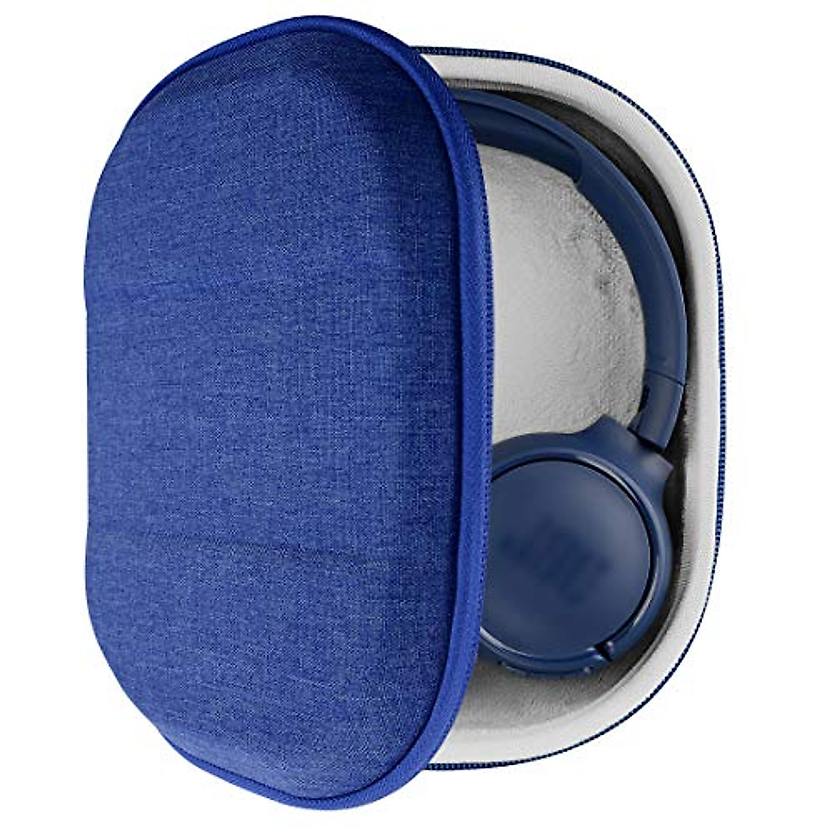 Geekria Shield Headphones Case Compatible with JBL Tune 510BT, Tune 660 BTNC, Tune 700BT, Tune 500BT, E45BT Case, Replacement Hard Shell Travel Carrying Bag with Cable Storage (Blue)