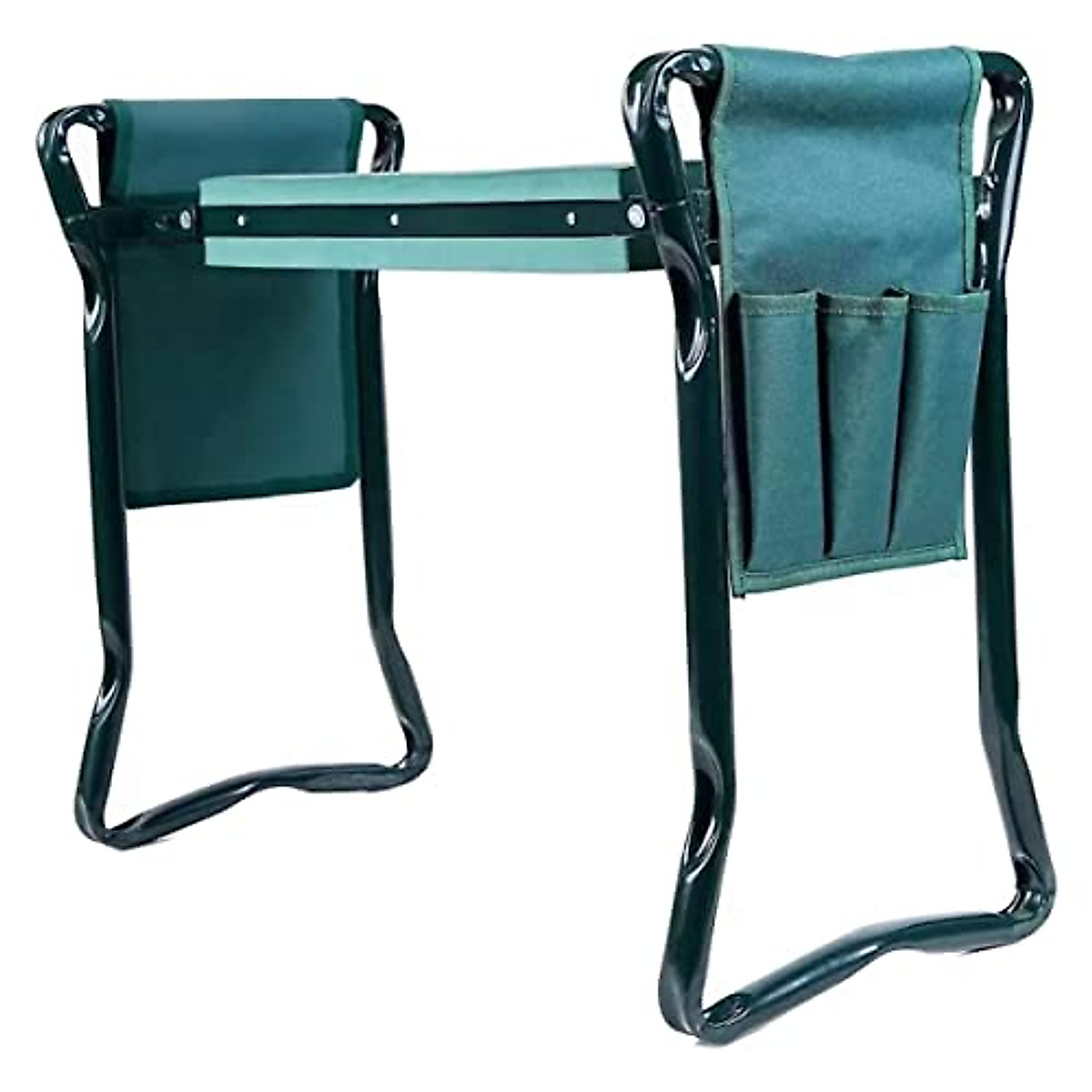 KUYYFDS Garden Kneeling Stool Foldable Sitting Stool Gardening Kneeling Chair Side Toolkit Side Kit Large Tool Pocket for Gardening Lovers Kneelers