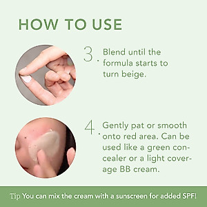 Meebak Anti-Redness BB Cream Tinted Moisturizer, Redness Relief for Face Cream with Cica Tiger Grass, Korean, Green Concealer Color Correcting