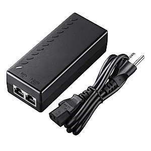 Cudy 30W Gigabit PoE+ Injector Adapter, IEEE 802.3 at and IEEE 802.3 af Compliant, up to 100 Meters (328 Feet), 10/100/1000Mbps RJ-45, Plug and Play, POE150