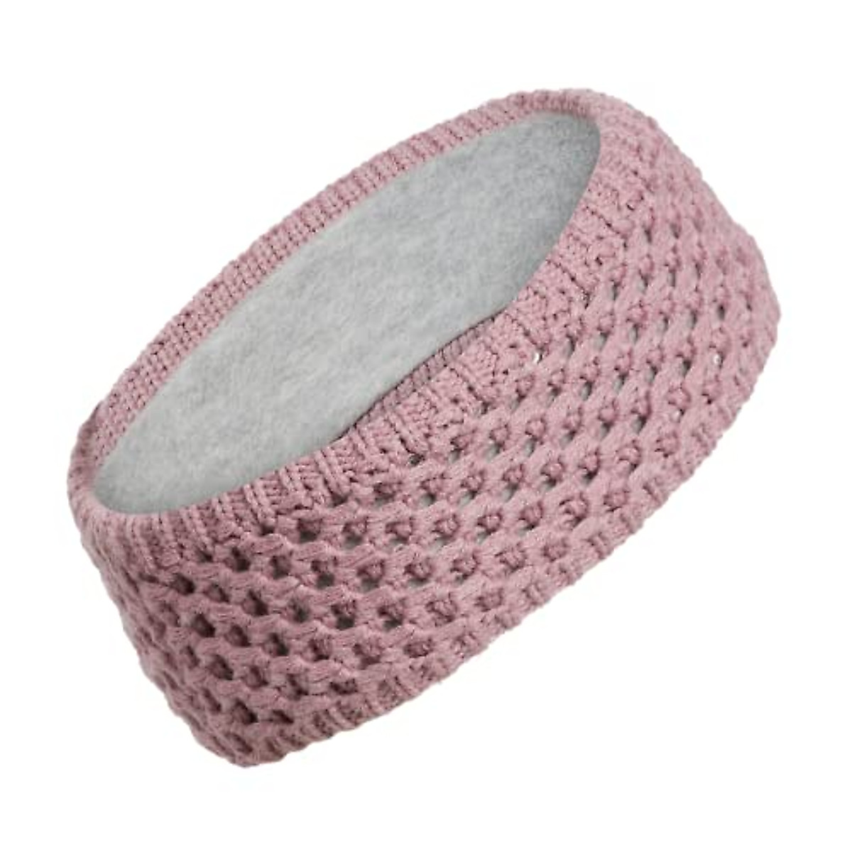 adidas Women's Crestline Knit Headband, Magic Mauve Purple/Onix Grey/Magic Mauve Purple, One Size