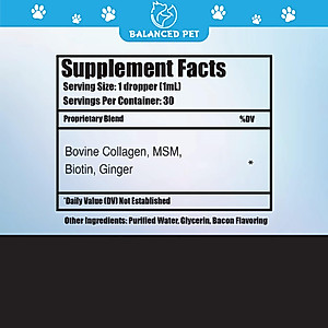 Liquid Collagen for Dogs : Collagen for Dogs : Dog Liquid Collagen : Dog Collagen : Dog Collagen Drops : Daily Collagen for Dogs : Collagen Dog : Collagen Dogs : Collagen Drops for Dogs : 1 fl oz