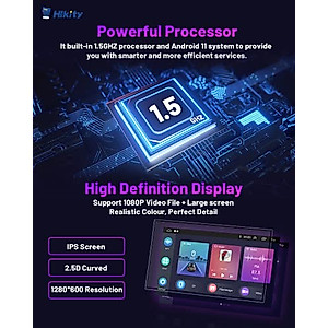 2G RAM 32G ROM for Honda CRV 2007-2011 Radio Android 11 Car Stereo with Wireless Apple Carplay Android Auto, Hikity 9 Inch Touch Screen with Bluetooth Backup Camera/WiFi/SWC/GPS Navigaion/HiFi