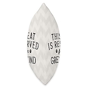 Greyhound Funny Gift This Seat Reserved for Greyhound Mom Dad Gift Throw Pillow, 16x16, Multicolor
