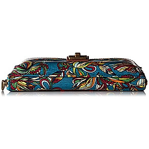 Sakroots Artist Circle Large Smartphone Cross-Body Phone Wallet, Teal Treehouse