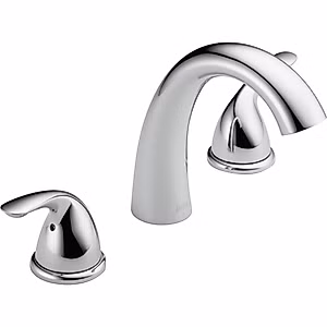 Delta Faucet Roman Tub Faucet - T5722 - Quality Bathroom Fixtures - Comes with Tub Faucet & Handles - Chrome (Valve Sold Separately)