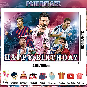 Birthday Decorations Kit, 36pcs Party Decorations includes Banner, Backdrop, Balloons, Cupcake Toppers, Tablecloth, for Birthday Party Decoration Party Supplies