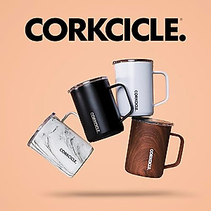 Corkcicle x Rifle Paper Co. Nutcracker Ballet Insulated Coffee Mug with Lid and Handle, 16 oz – Travel Mug Keeps Drinks Hot 3hrs – Non-Slip, Easy-Grip, Spill-Resistant Tumbler