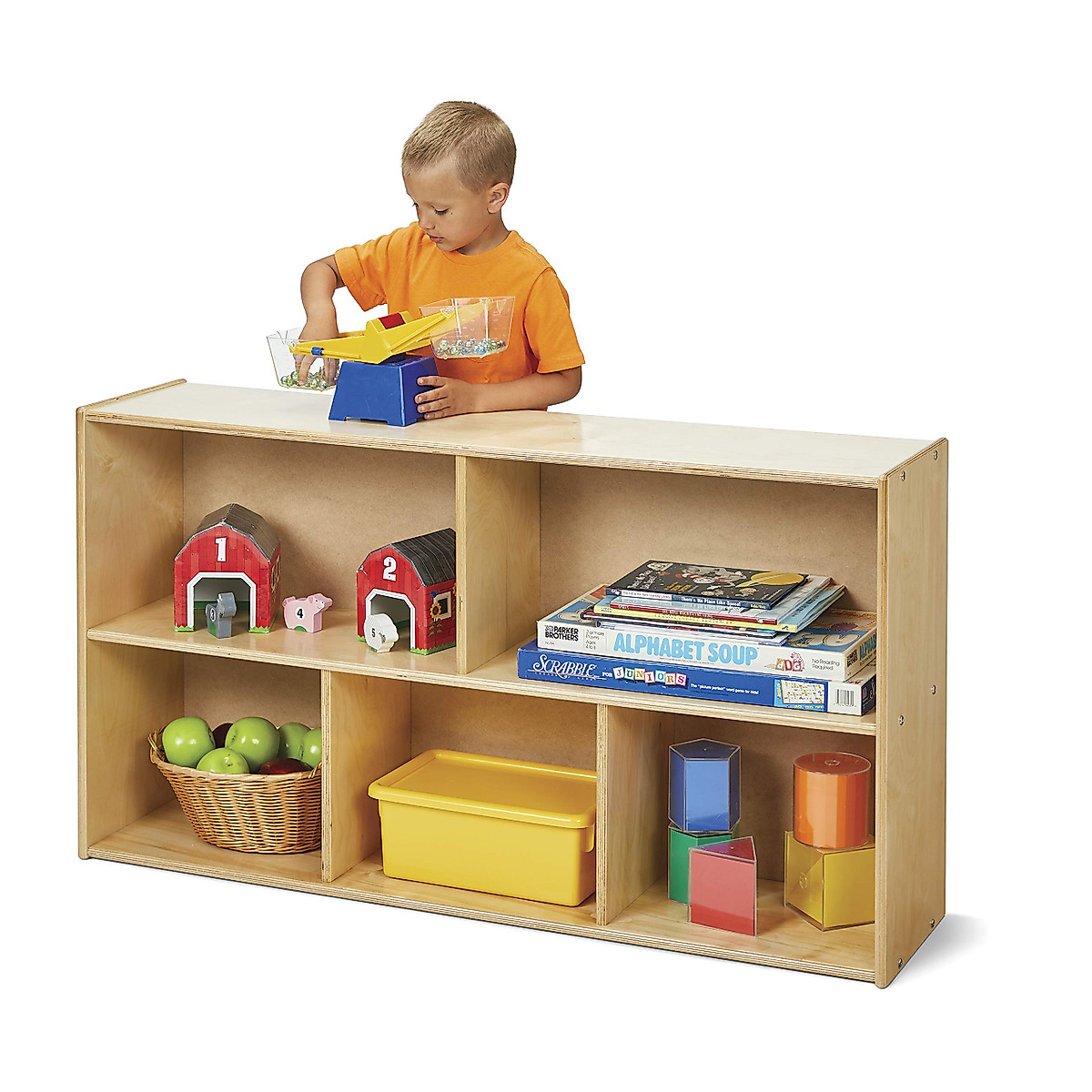 YoungTime Jonti-Craft 7143YT Low Single Storage Shelves - Kids Classroom Shelf