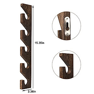 Hat Rack for Wall, Wooden Baseball Caps Organizer Wall Mount Baseball Hat Holder Wall Vertical Hat Racks for Closet Door Bedroom Entryroom Laundry