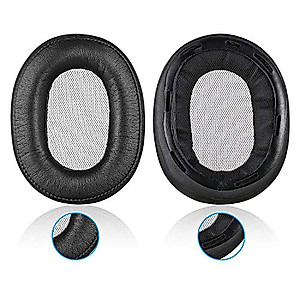 MDR-1A Earpads Replacement Ear Pad Cushion Cover Ear Cups Repair Parts Compatible with Sony MDR-1A, MDR-1ADAC Headphones (Black)
