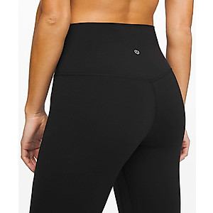 Lululemon Align II Stretchy Yoga Pants - High-Waisted Design, 25 Inch Inseam, Black, Size 8