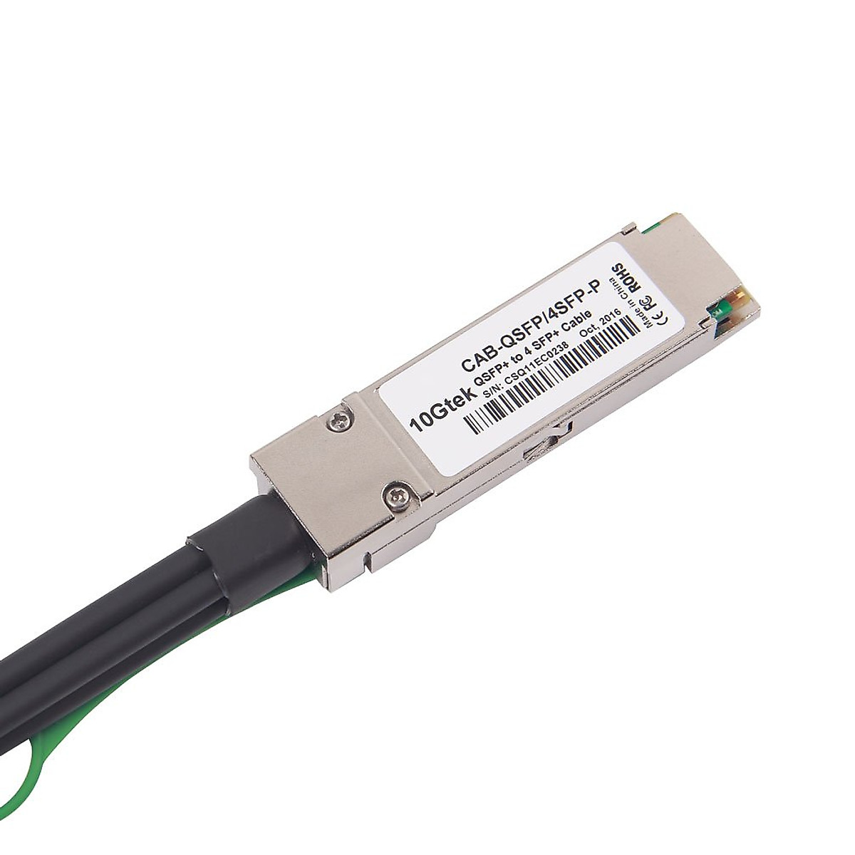 40G QSFP+ to 4xSFP+ Breakout DAC - 40GBASE-CR4 Passive Direct Attach Copper Twinax QSFP to SFP Cable for Juniper QFX-QSFP-DACBO-1M Devices, 1-Meter(3.3ft)