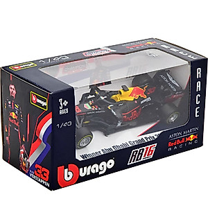 Bburago 1:43 RED Bull RB16 Formula 1 (F-1 F1) Racing CAR 2020#33 MAX Verstappen DIECAST Model Toy 18-38052 MV