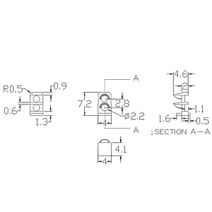 Evemodel 10 Sets Target Face with LEDs for Railway Dwarf Signal N Z Scale 2 Aspects JTD14