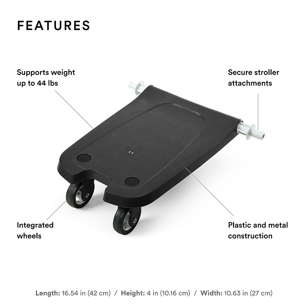 Stokke Xplory Sibling Board, Black - Allows Your Toddler to Ride Next to Their Sibling - Compatible with Stokke Xplory Strollers