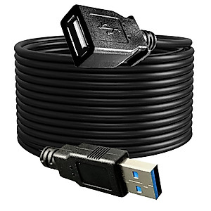 Long USB 2.0 Extension Cable 50FT,USB Male to Female Long Cable Extension Cord Data Transfer Extender USB Cable， USB Connector for USB Flash Drive/Hard Drive