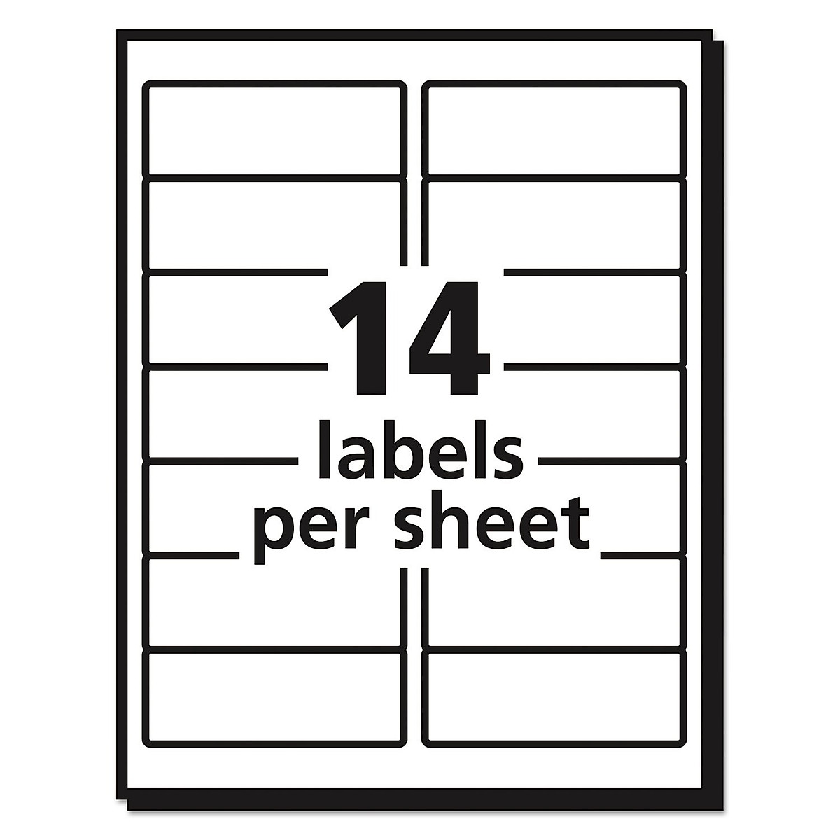 Averyamp;reg; Easy Peel Address Labels for Inkjet Printer, 1-1/3 x 4, White, 350/Pack