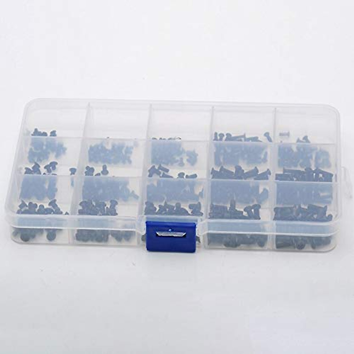 New 450Pcs Countersunk Flat Head Mini Screw Set M2 M2.5 M3 Carbon Steel for Computer Notebook for Laptop Screws Kit - (Black) SCRW-228356