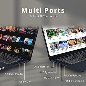 Lenovo IdeaPad 3i 14" FHD Business Laptop, Intel 12th Gen i5-1235U, 16GB RAM, 1TB PCIe SSD, Backlit Keyboard, Intel Iris Xe Graphics, 720P webcamI, Abyss Blue, Win 11, 32GB Hotface USB Card