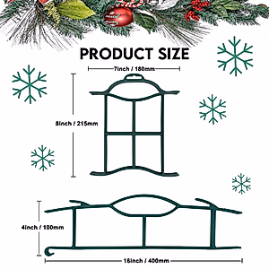 EDSRDUS Set of 6 Rope Winder, Strong & Hangable Light & Cord Wind Up Christmas Light Storage for Organizing Christmas Lights & Electric Cords, Each Holds Up to 98 ft (Green, 7inch x 8inch)