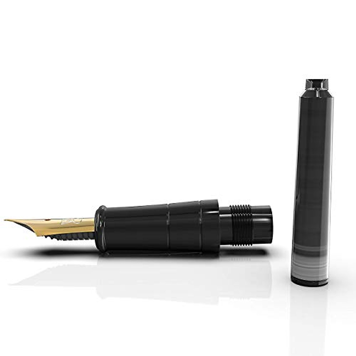 Wordsworth & Black Fountain Pen Ink Refills - Set of 30 Black Ink Cartridges - International Standard Size - Length APPR 2.04 Inch - Base Diameter APPR 0.24 Inch - Disposable and Generic