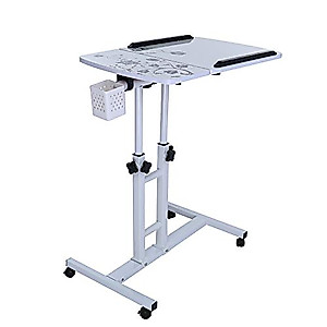 Household Computer Task Desk Office Table,Can Be Folded and Adjusted Angle,Adjustable Height,Removable,2 Separate Tabletop,Pen Holder(Ship from US!)