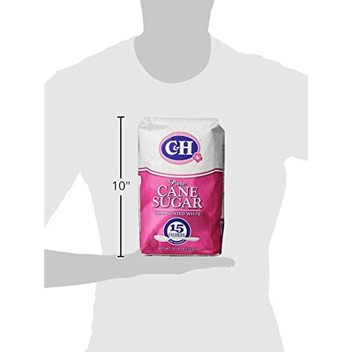 C&H Pure Cane, Granulated White Sugar, 10 lb