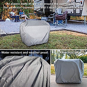 Sunluway Generator Cover Fit for Honda EU3000is Generator & Predator 3500 - All Season Outdoor Storage Cover Discreetly Protect Your Generator (Equivalent to Part Number 08P57-ZS9-00S)