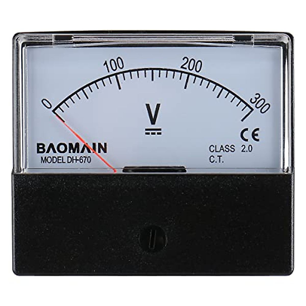 Baomain Dh-670 DC 300v Volt Analog Panel Mount Meter Voltmeter