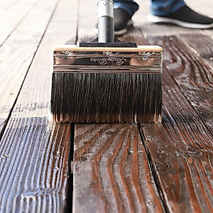 Bates- Deck Stain Brush, 7.5-Inch, Stain Brushes for Wood, Deck Stain Applicator, Deck Brush, Wide Paint Brush, Large Paint Brushes, Wood Stain Brush, Masonry Brush, Wood Stain Applicator
