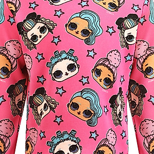 LOL Surprise Dolls Girls Sweatshirt and Jogger Set for Little and Big Girls – Pink/Black