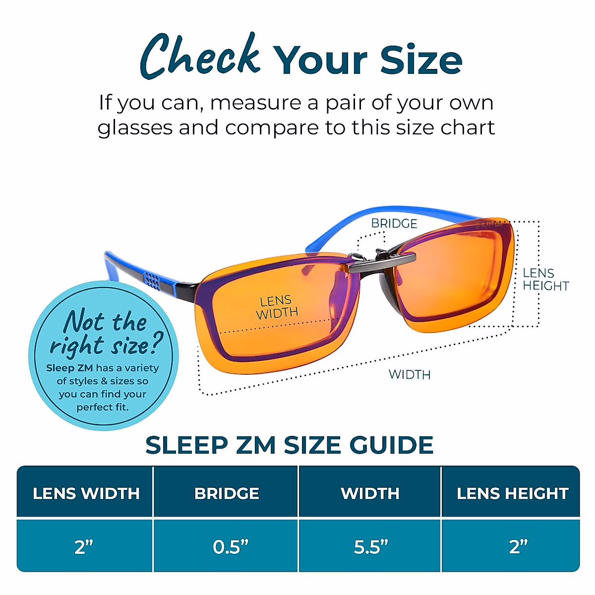 Sleep ZM Clip On 99.9% Orange Blue Light Glasses for Computer, TV, Gaming Use Improve Sleep Quality by Naturally Producing Melatonin for Women and Men
