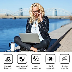 ZEHEXA Reading Glasses for Women Blue Light Blocking Glasses Filter UV Round Lightweight Readers Glasses for Women and Men Reader 0.05