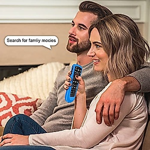 2 Pack Case for Dish Network Remote 52.0/54.0, Silicone Cover for Dish TV Remote Controller Skin Protective Universal Replacement Rubber Sleeve Protector(Red,Blue)