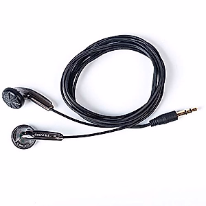 Kinboofi KBEAR Stellar Lightweight Stereo Earbud Headphones, Classic Style Earbud Black Earphone Wired Headset (Clear Black NO Mic)…