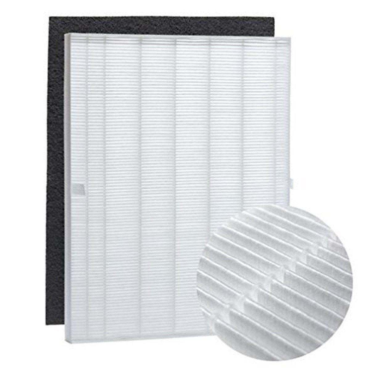 Nispira 5500 C535 115115 Filter Replacement For Winix Air Purifier True HEPA Carbon 6300, P300, 5300, 5300-2, 6300-2, AM90, C909, 9800 Electrolux Fellowes EL490A EL491A AP-300PH EL017 9370101, 1 Set