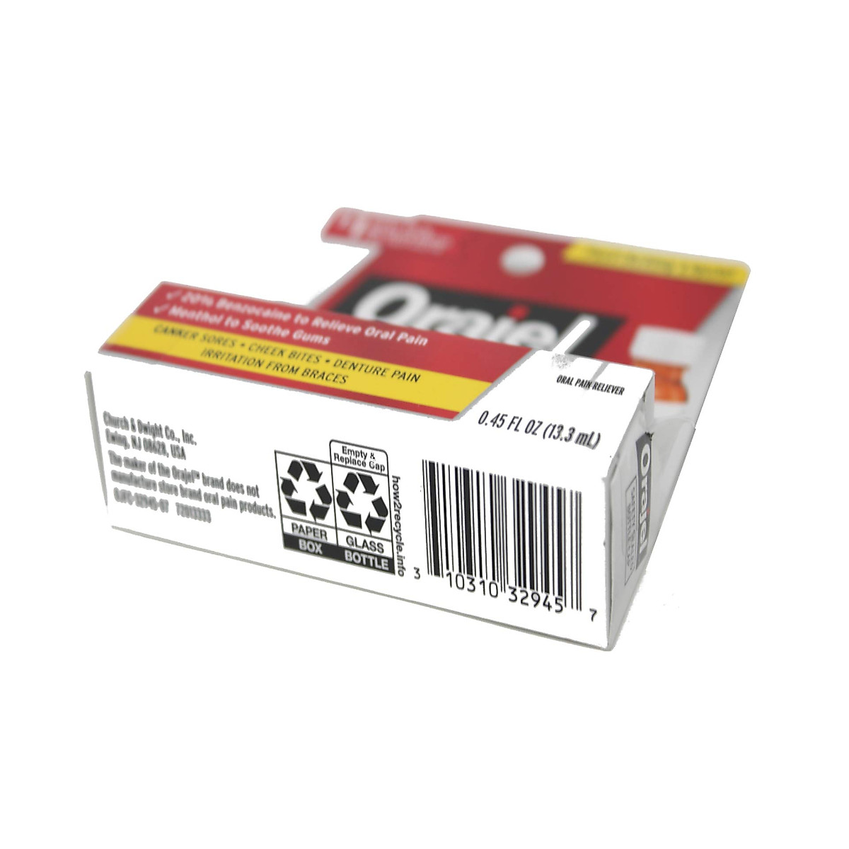 Orajel Maximum Strength, Liquid 0.45 fl oz (13.3 ml) Pack of 2