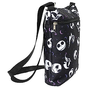 Disney Crossbody Bag Jack Skellington and Zero All Over Print Passport Travel