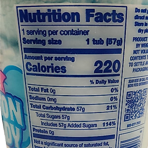 Blue! It's a Boy! Reveal Party -- Baby Shower - Parade Cotton Candy Cotton Candy, 2 - Tubs (2 oz each) 4 oz Total - Great for party, snack, fun