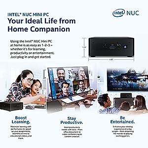 Intel NUC 11 Pro Performance Kit NUC11PAHi7 i7-1165G7, 32GB RAM, 1TB SSD Mini PC Business Gaming Desktop, Thunderbolt 3, Wi-Fi, 3-YR Warranty, IST Power Cable, Win 10/11 Pro