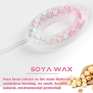 Pink Purple Mermaid Birthday Candles Numbers 3 Candle, Mermaid Birthday Decorations for Girls, Happy 3rd Birthday Candles for Cake, Birthday Cake Candle Mermaid Cake Toppers Birthday Party Supplies