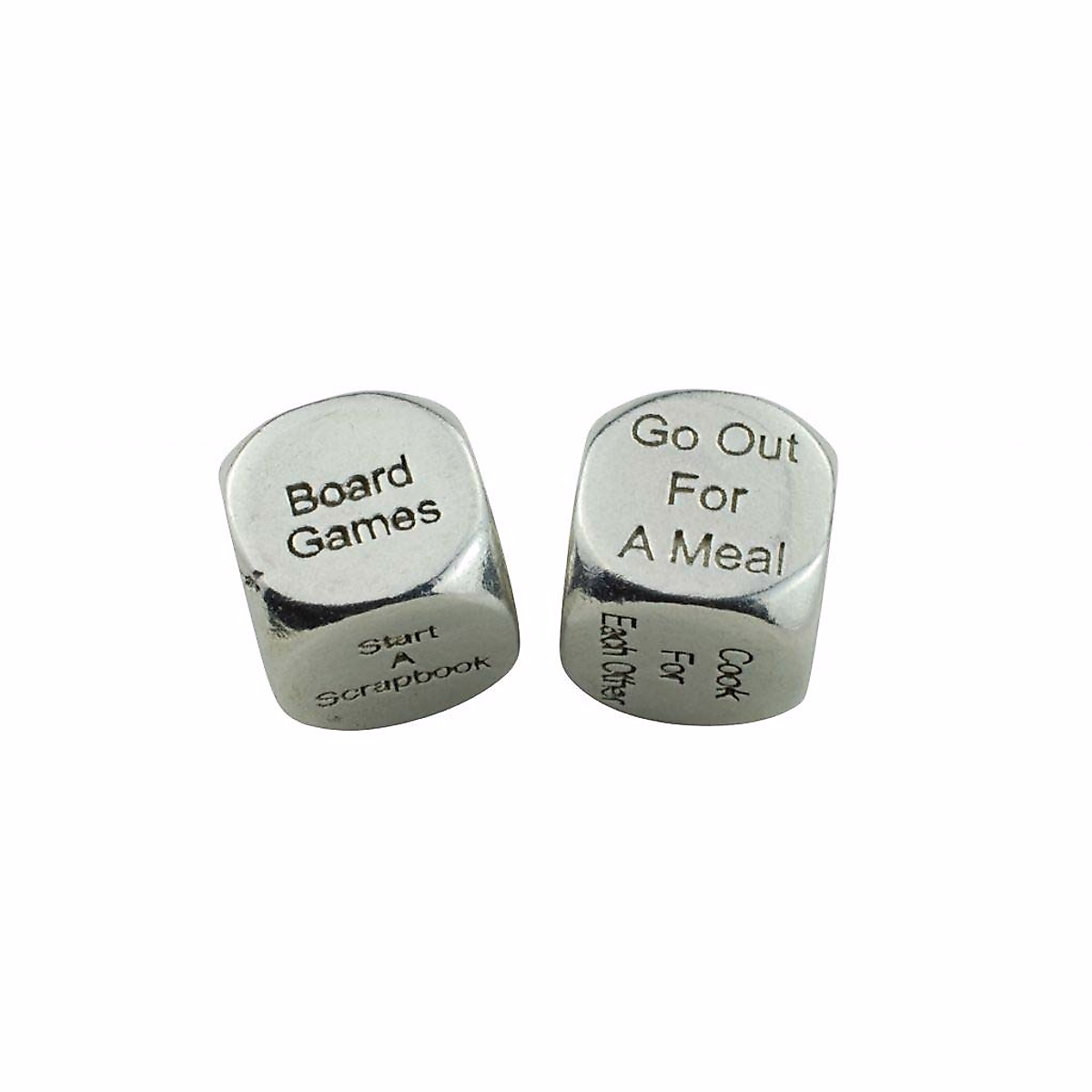 1 Year Anniversary Metal Date Night Dice - Create a Unique 1st Anniversary Date Night