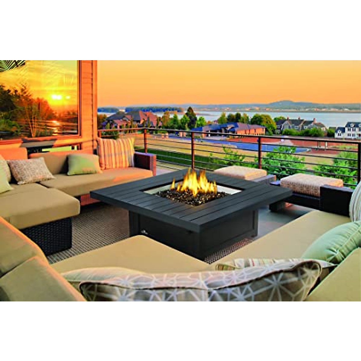 Napoleon St. Tropez Square Patioflame® Table | STTR2-BZ