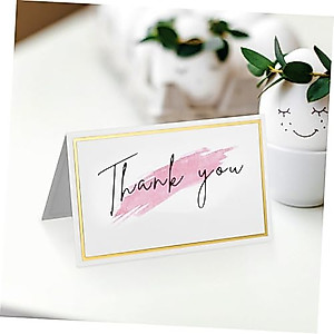 LABRIMP 120pcs Hot Stamping Table Card Table Cards Seating Cards Table Tents Place Cards for Table Setting Wedding Place Cards Tabletop Place Cards Food Labels for Party Buffet Paper Jam