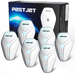 New 2024 Ultrasonic Pest Repeller Plug in - 6 Pack – Outdoor/Indoor Electronic Pest Repellent - Get Rid of Rat Bat Mouse Squirrel Bug Bee Ant Spider Wasp Cockroach Fly Mosquito Rodent Termite Roach