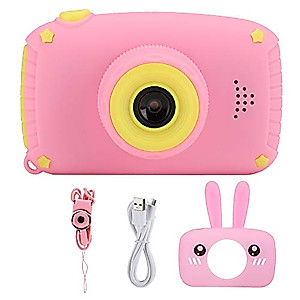 Digital Camera for Kids Boys and Girls, 12MP Children's Camera with Rabbit Cover, 2 Inch Screen HD Digital Video Recorder, Electronic Mini Camera Christmas Birthday Gift for Students, Teens, Kids