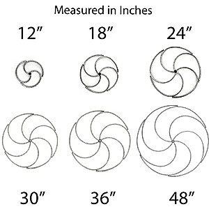 Firenado 24-Inch Natural Gas Spiral Ring Burner - Stainless Steel