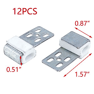 T Tulead Furniture Spring Clips Chair Couch Clips S Clips Sofa Spring Clips Pack of 12 with Mounting Screws